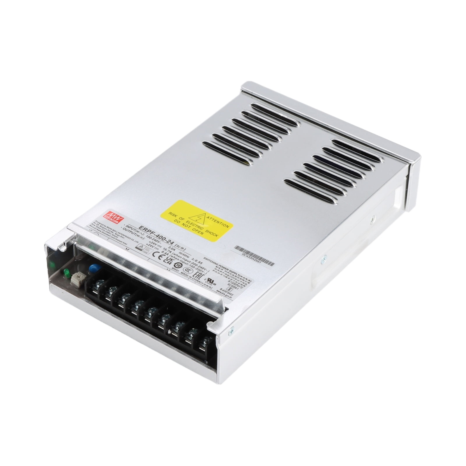 MEAN WELL ERPF-400-24 24V 400W Power Supply PFC Waterproof for Outdoor ...