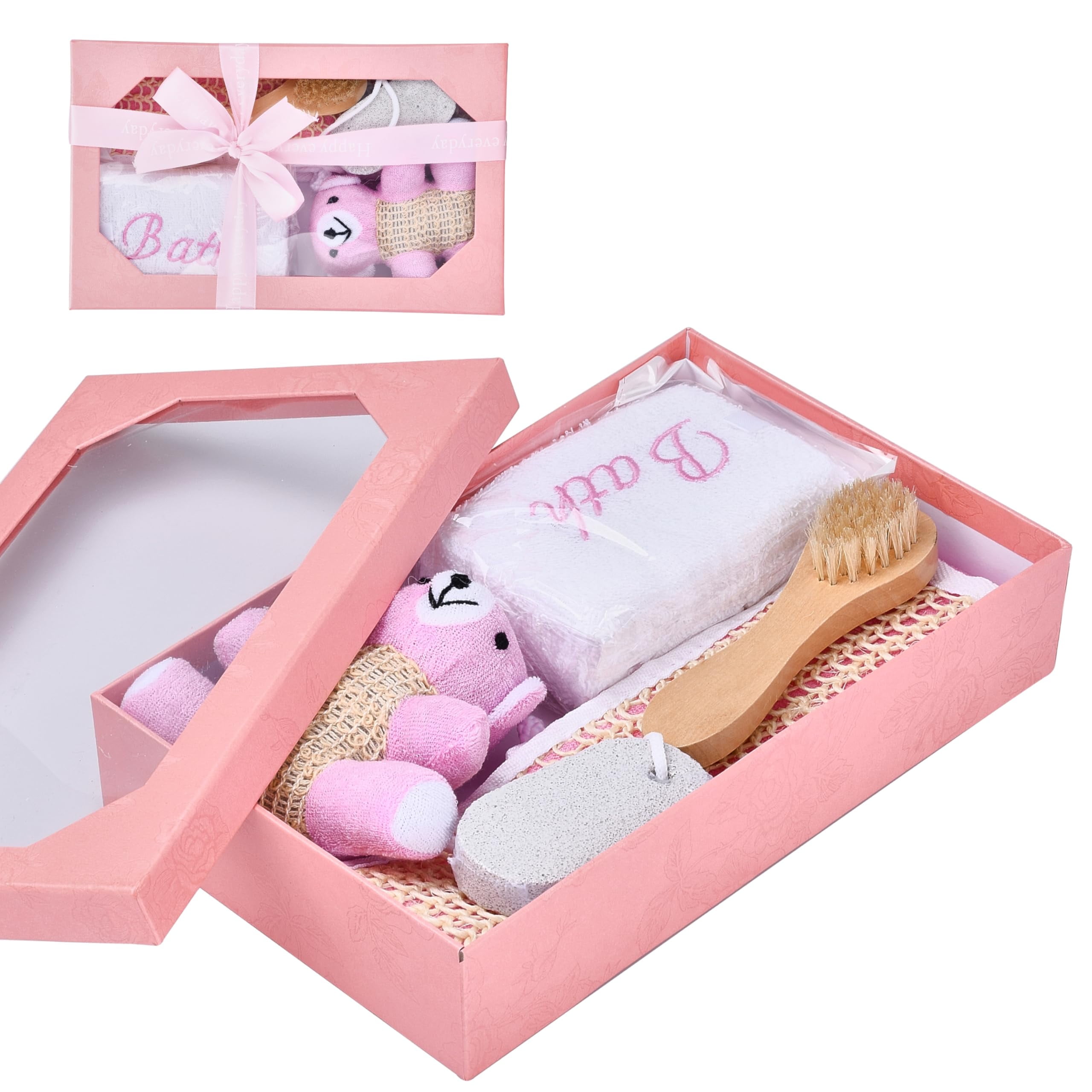 MEANT2TOBE Bath Gift Box - 5-Piece - Toiletries Gift Baskets for Self ...