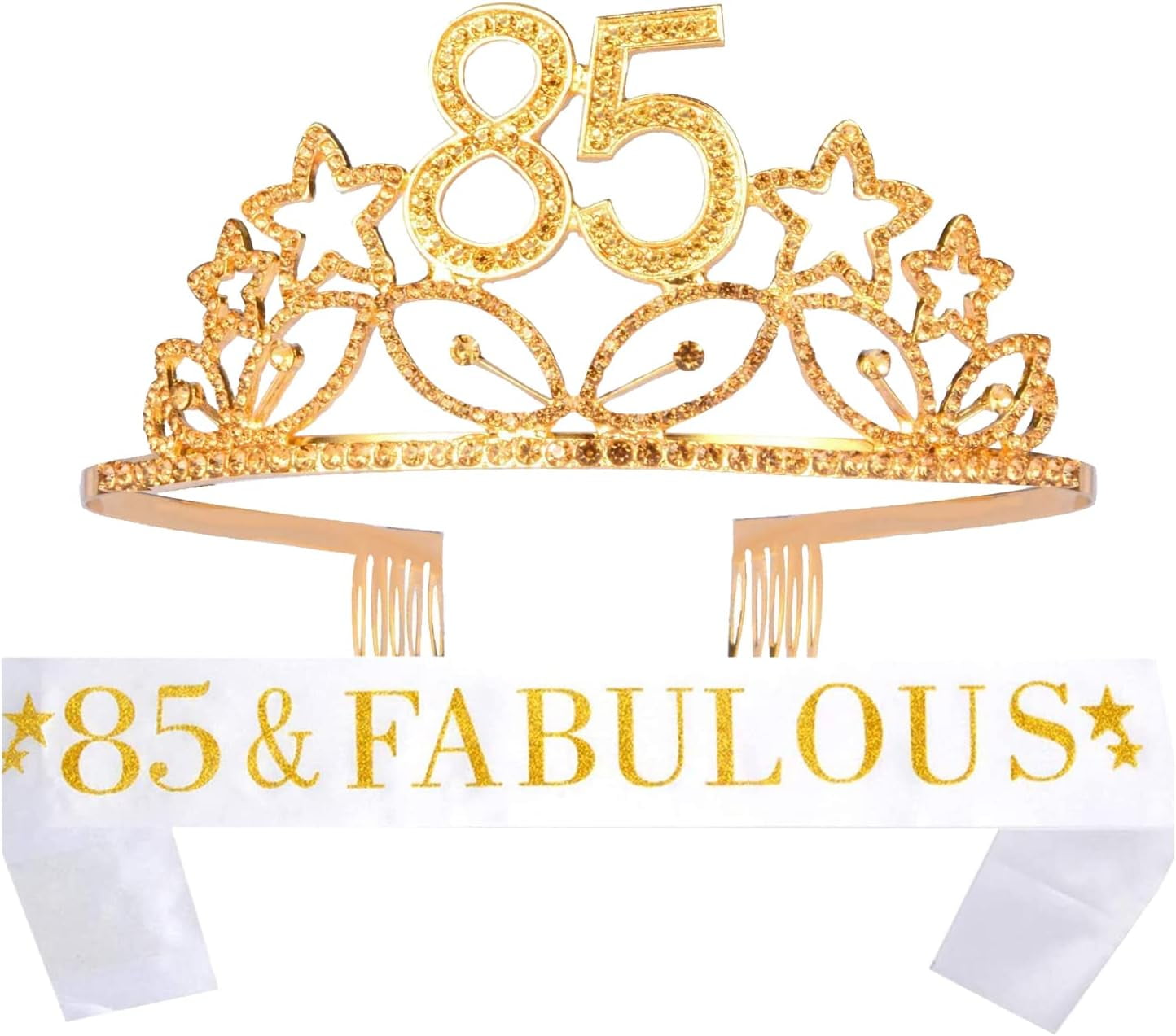 MEANT2TOBE - Meant2Be 85th Birthday Sash and Gold Tiara for Women - Walmart.com