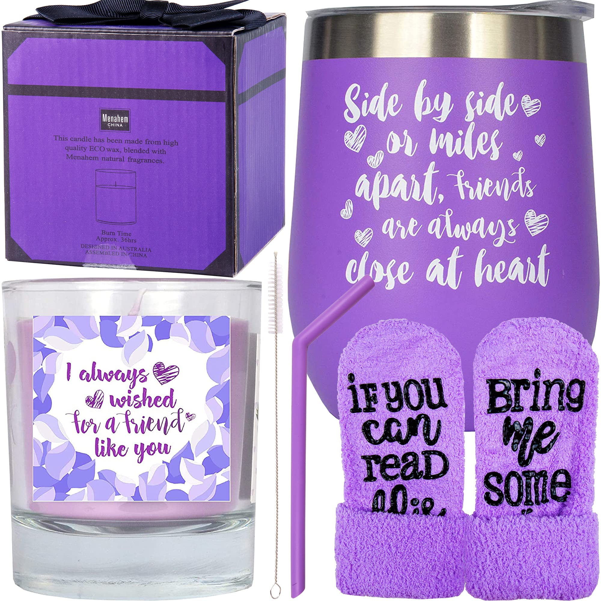 MEANT2TOBE Purple Best Friend Tumblers - Perfect Birthday Gifts for ...