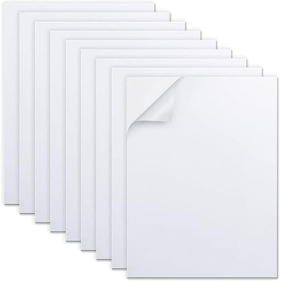 Self Adhesive Eva Foam Sheets, White 9x12 Inch 2mm Sticky Foam Paper ...