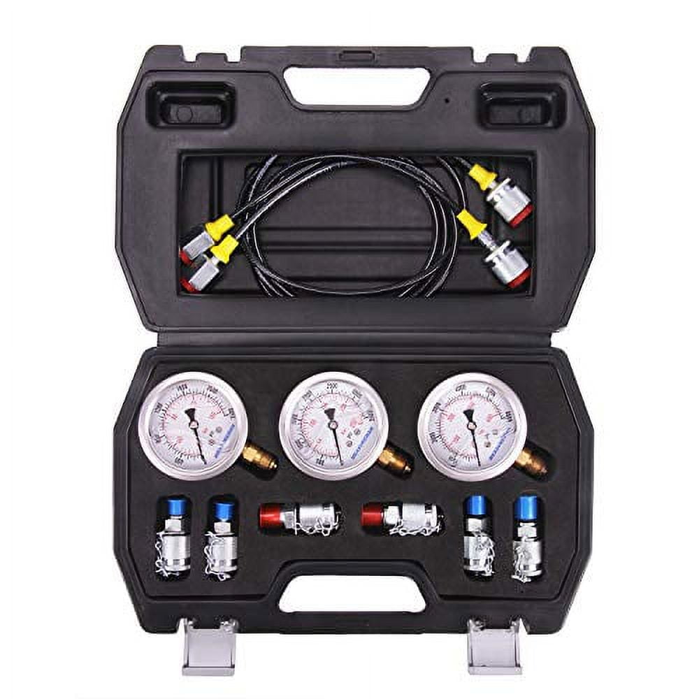 MEASUREMAN Portable Excavator Hydraulic Pressure Test Coupling Kit ...