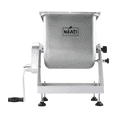 MEAT! 50 Pound Meat Mixer with a Stainless Steel Tub, Ergonomic Handle ...