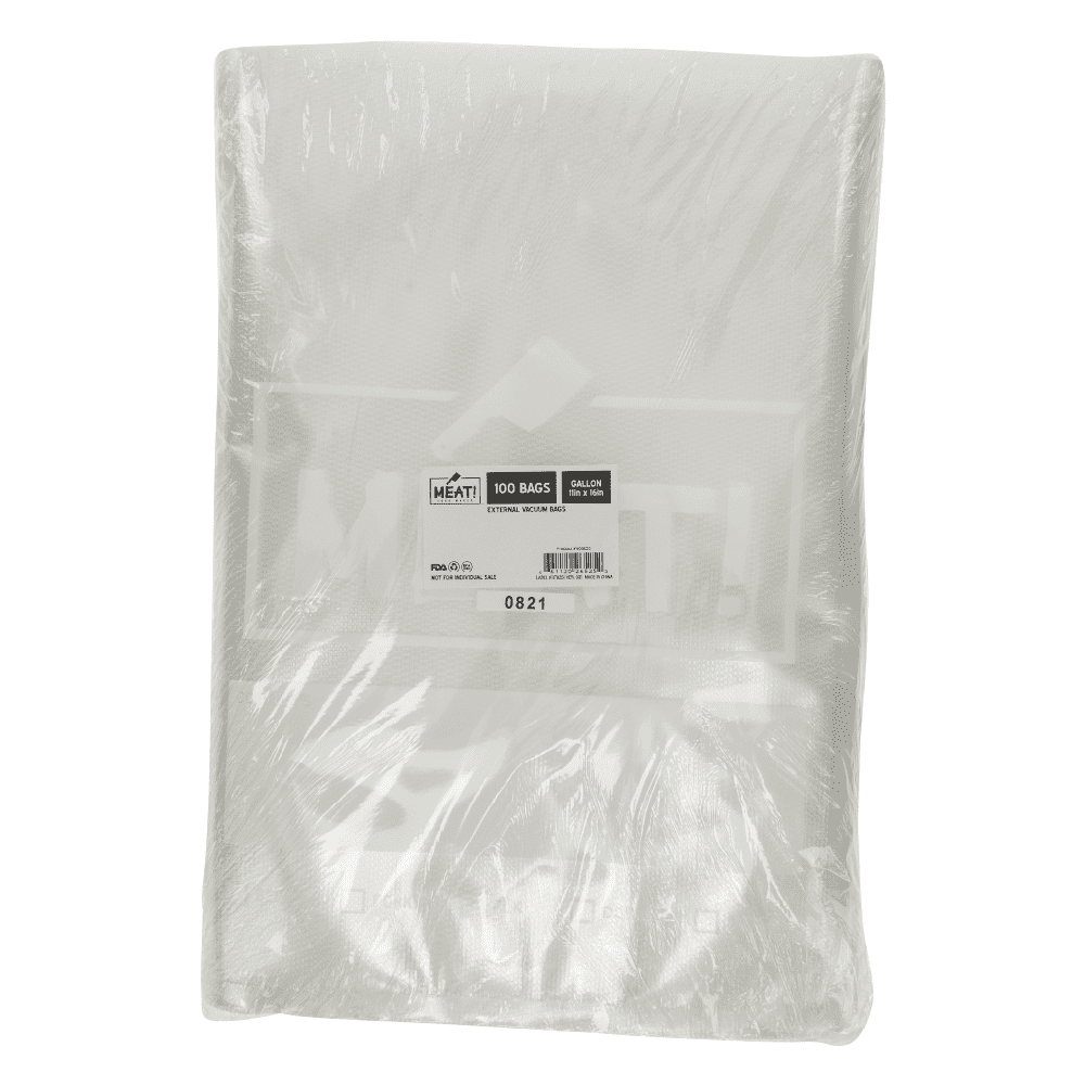 MEAT! Gallon Size External Vacuum Bags for Storing Meat and Vegetables ...