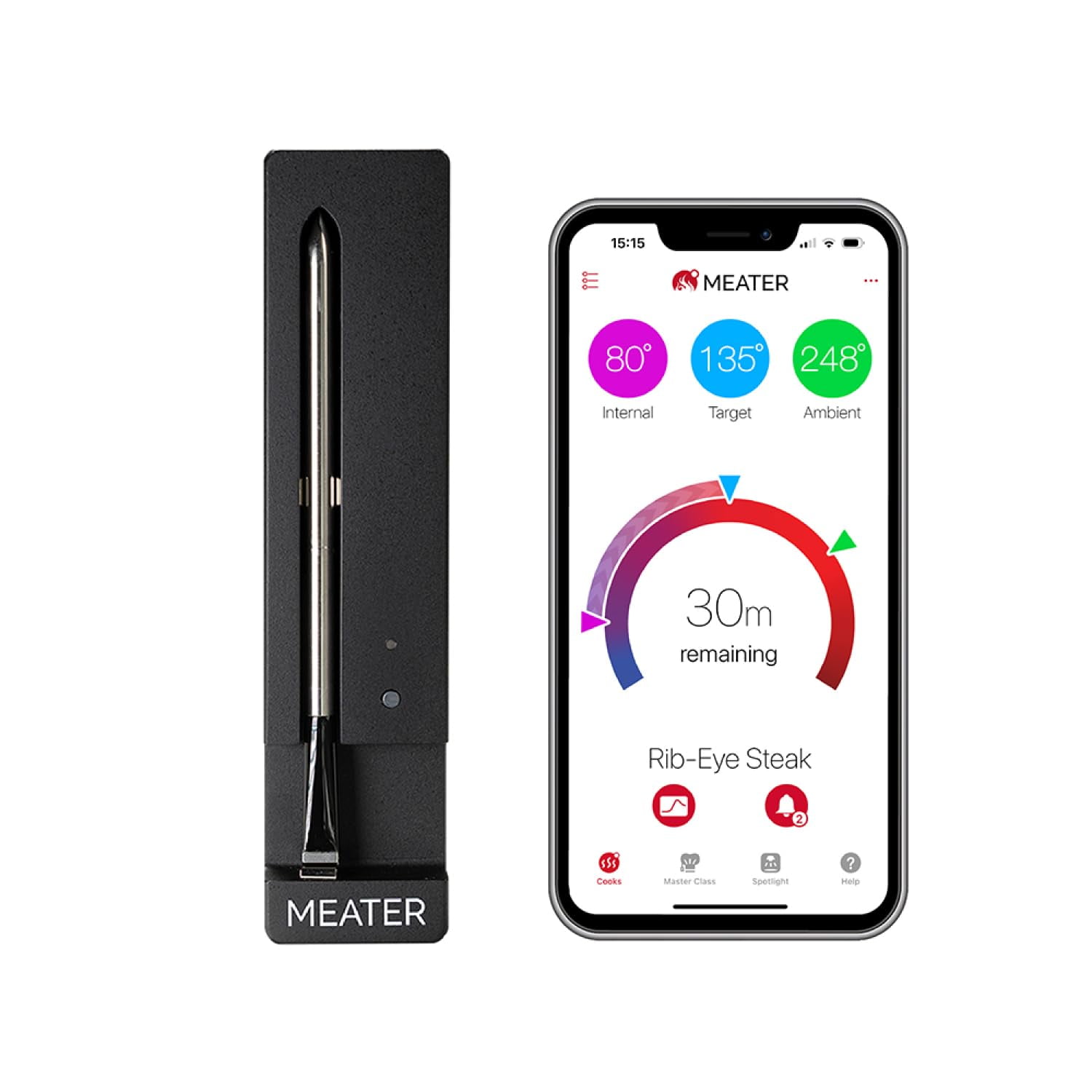 MEATER SE: Smart Bluetooth Meat Thermometer | Long-Range Wireless Probe ...