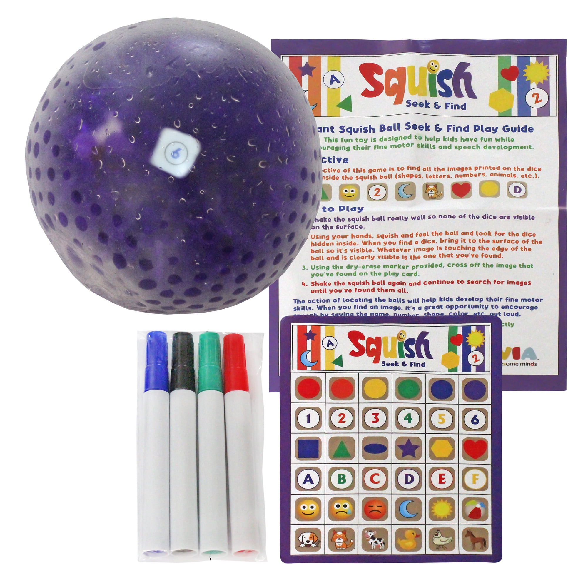 MEAVIA Giant Squishy Ball Seek and Find Toy; Treasure Hunt Sensory Activity Game - Walmart.com