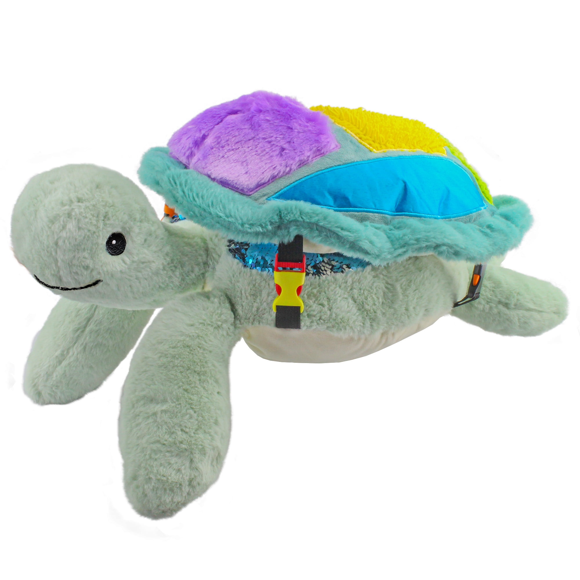 MEAVIA Weighted Sensory Lap Pad, Sea Turtle Plush Toy with Detachable ...