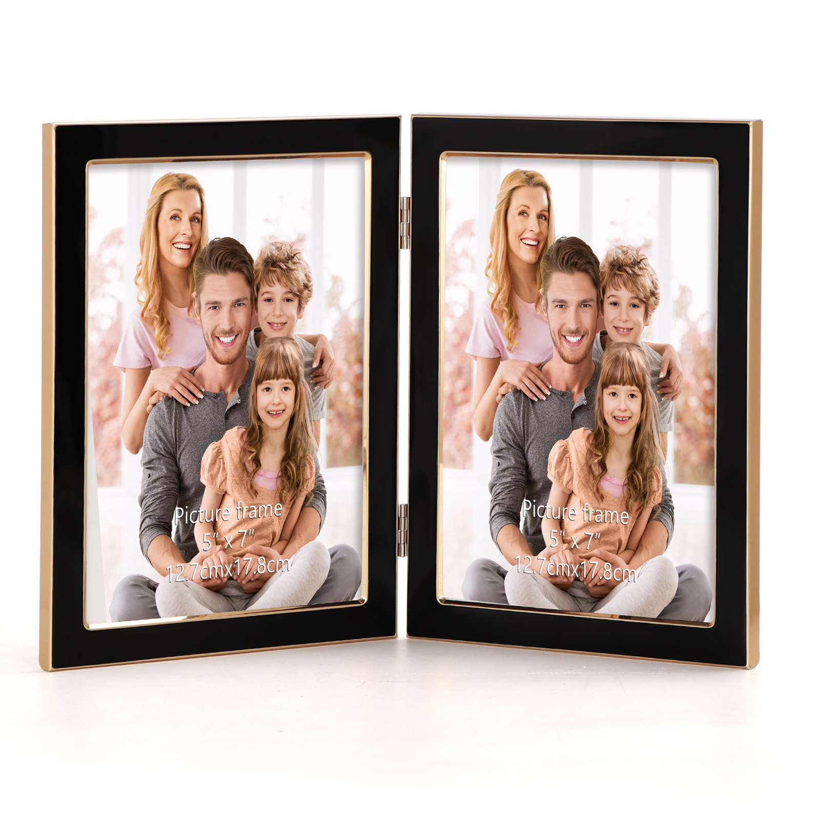 6x4 Hinged Double Simply Silver Metal Picture Frame - Walmart.com