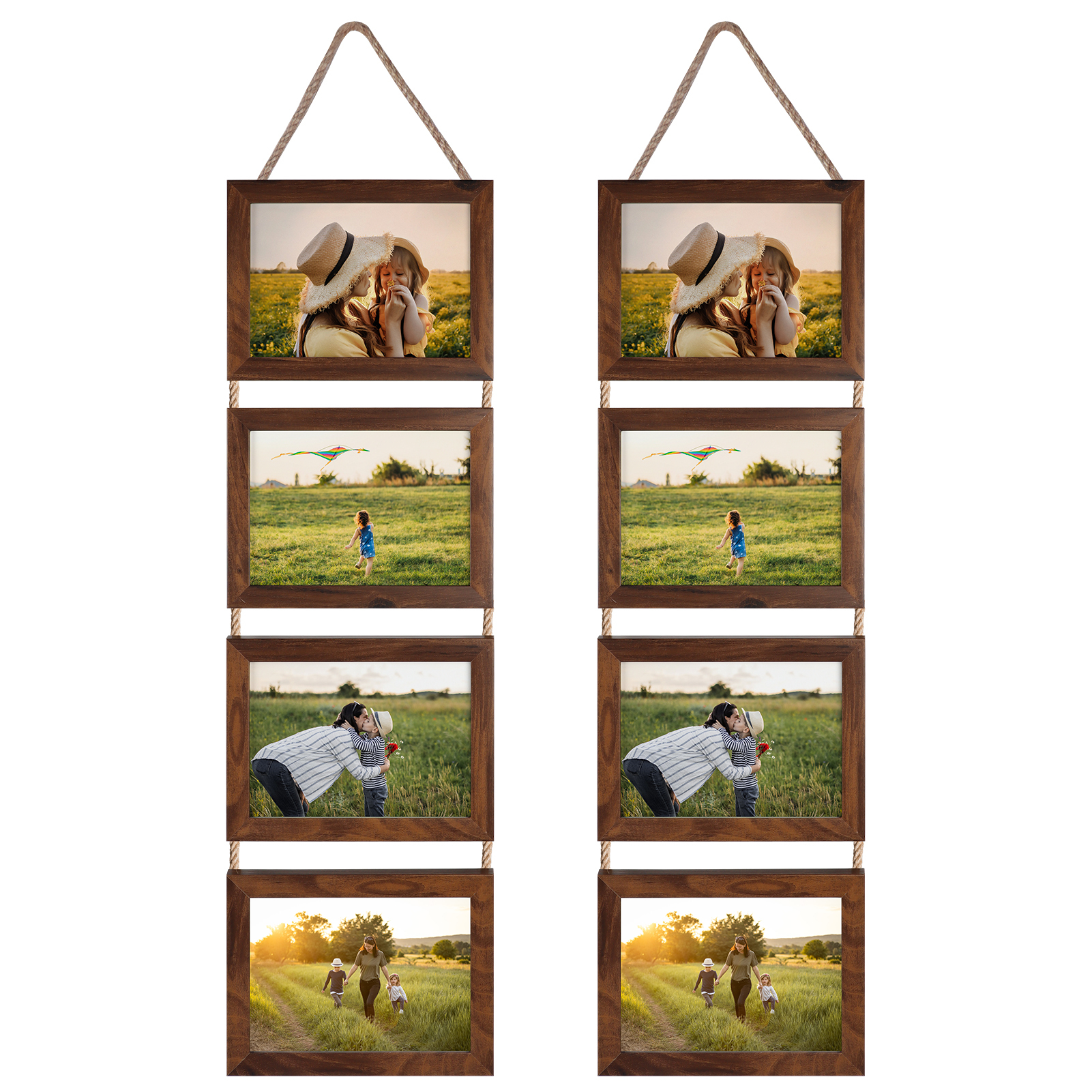 4x6 Collage Hanging Picture Frames set of 2, Wall Hanging Photo Frame ...