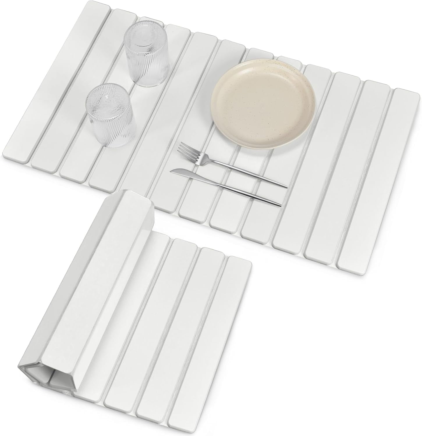 MEC Large Stone Dish Drying Mats for Kitchen Counter, 28"(L)×16"(W ...