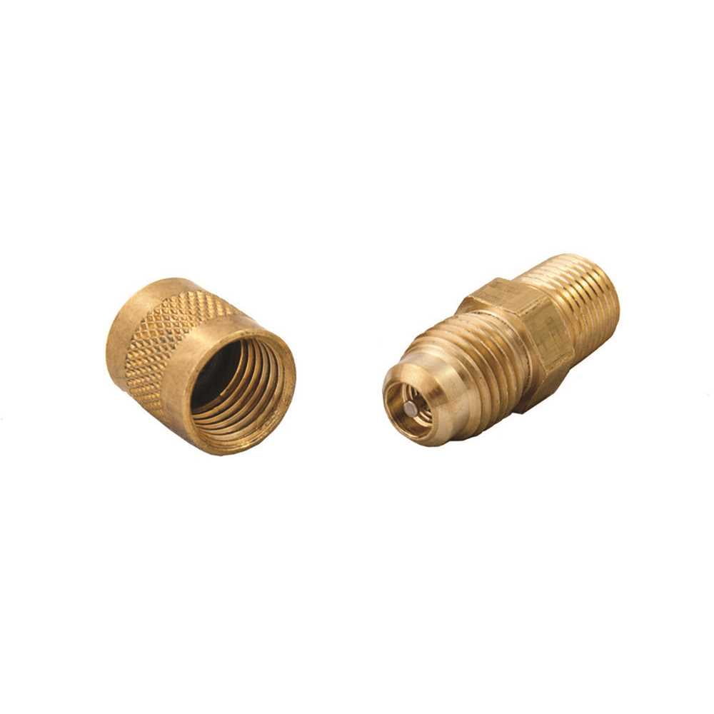 MEC ME-VB1 1/8 in. MNPT x 1/4 in. Flare Presto Style Schrader Valve ...