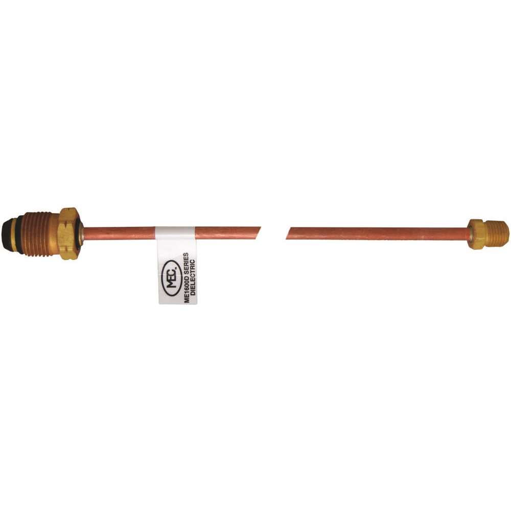 MEC ME1679D-12 ME1600D Series Dielectric Copper Pigtail, Pol x 1/4 in ...