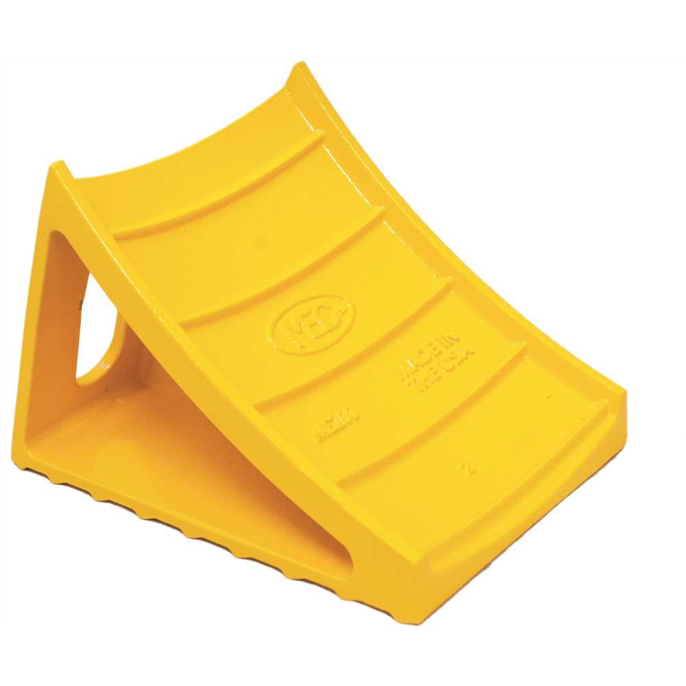 MEC ME200 Cast Aluminum Wheel Chock Block Safety, Yellow - Walmart.com