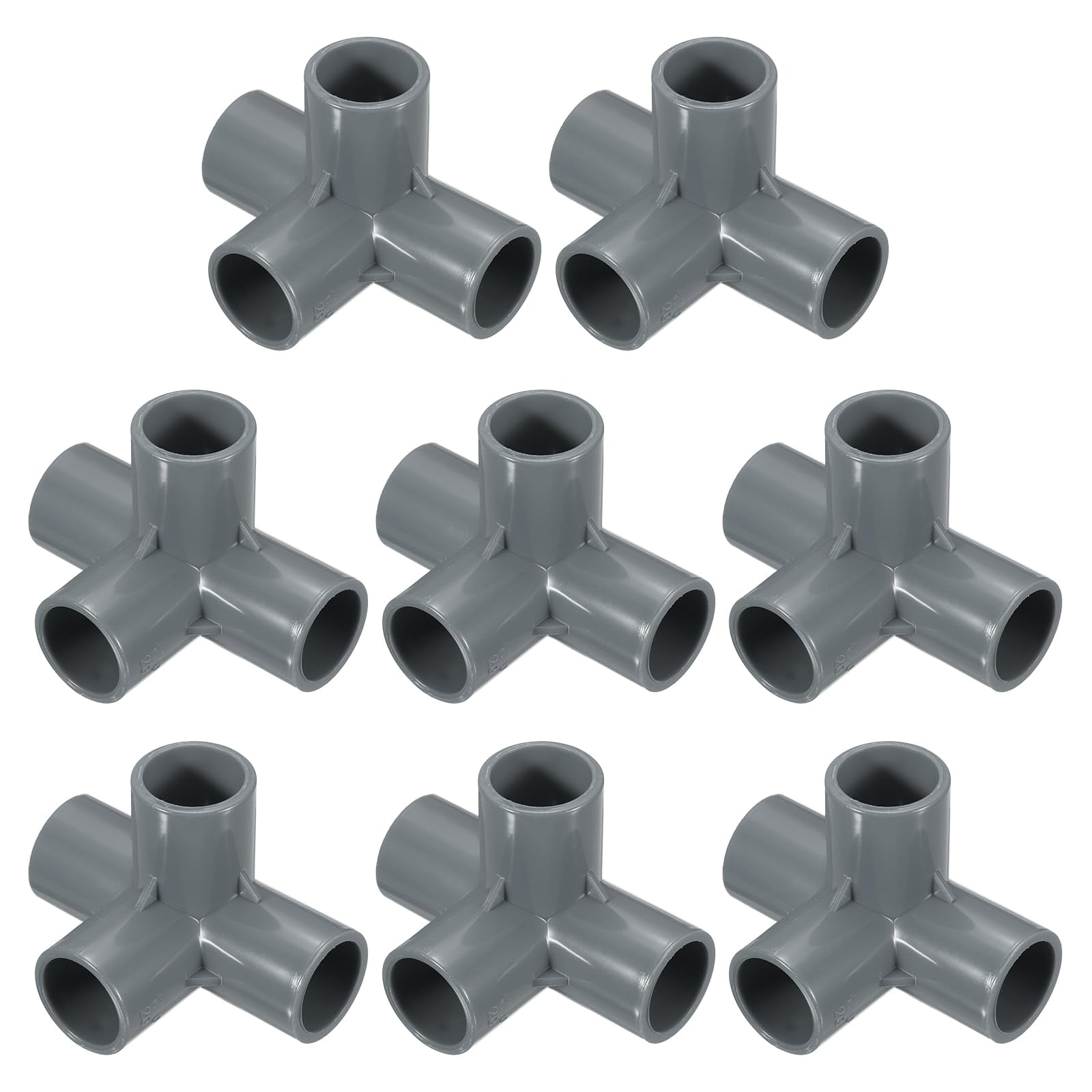 MECCANIXITY 10 Pcs PVC Fitting, 4 Way PVC Fitting 1" 0.8" PVC ...