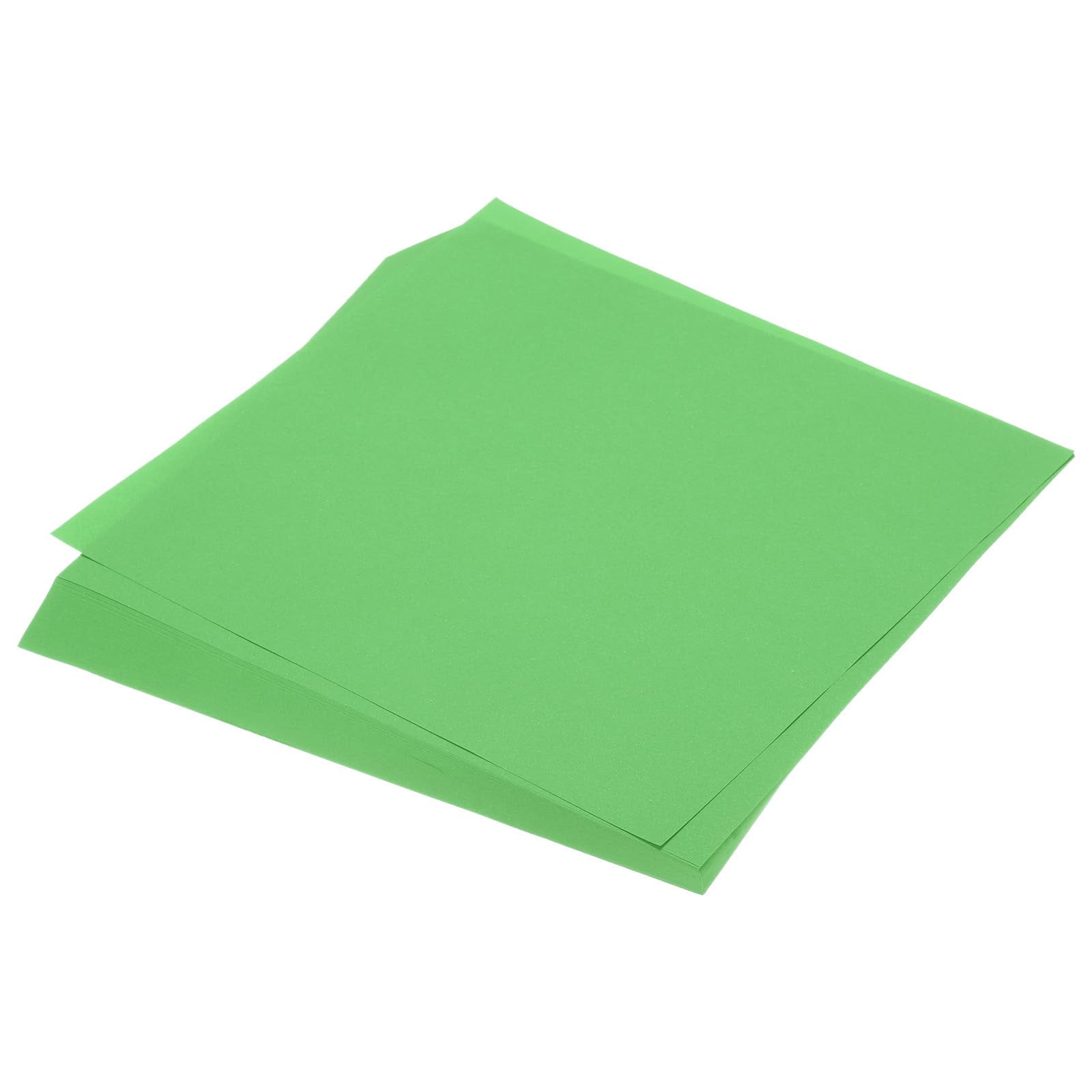 MECCANIXITY 100 Sheet Origami SSF20 Paper Double Sided Green 10x10 Inch ...