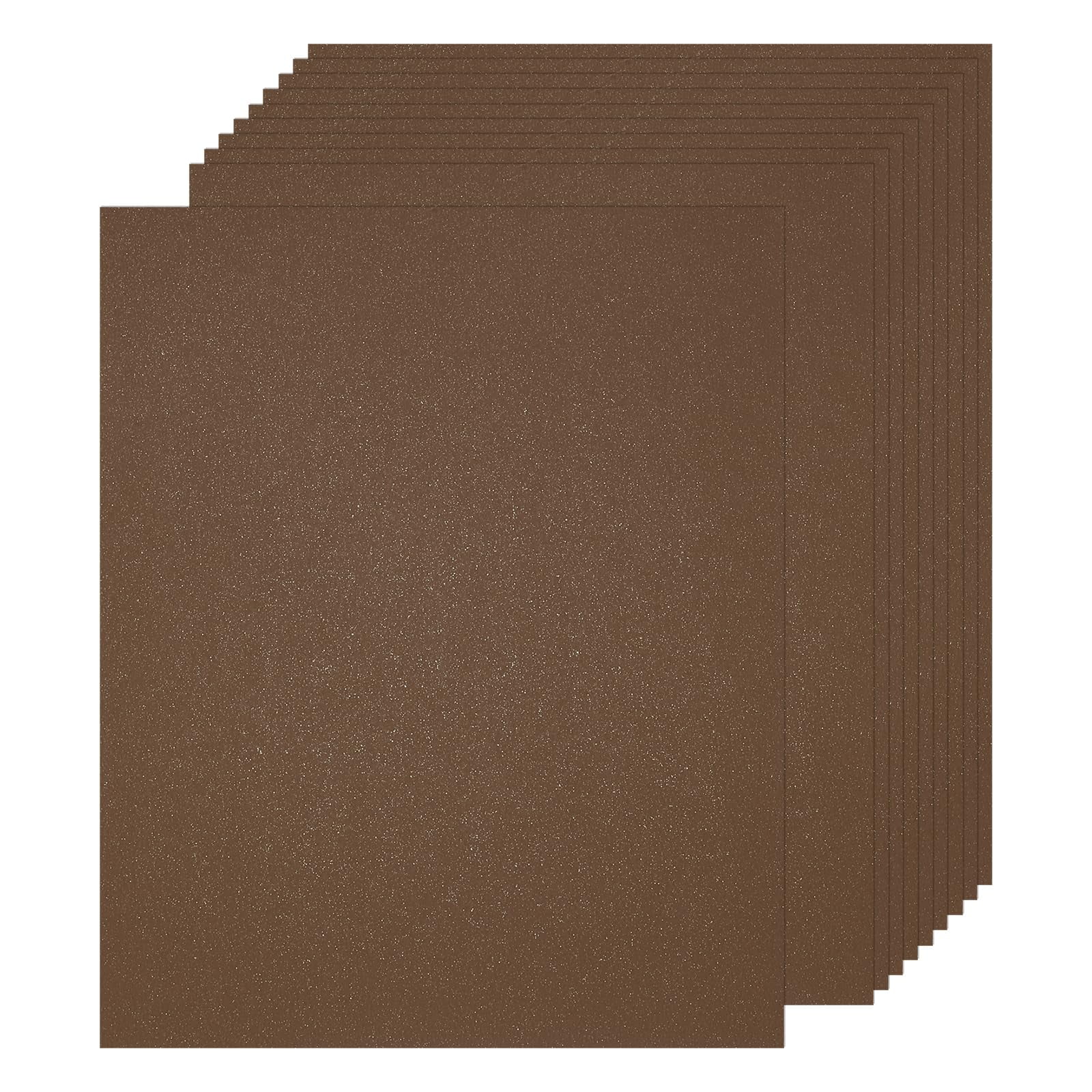 MECCANIXITY 50 Pcs Shimmer TSF6 Cardstock Paper, 8 x 11 Inch Brown ...