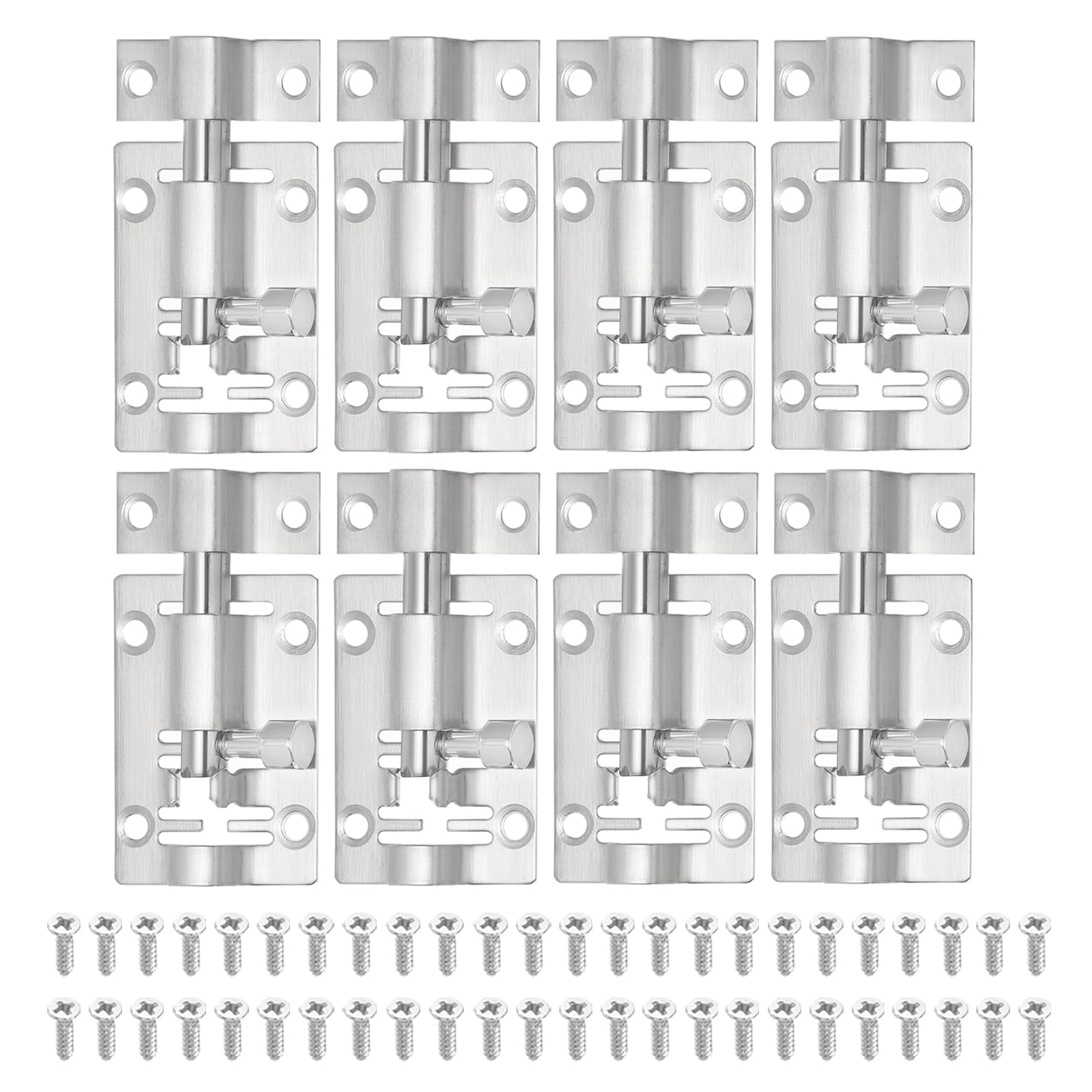 MECCANIXITY Barrel Bolt 2 x 1.38 Inch Door Latch Lock Stainless Steel ...