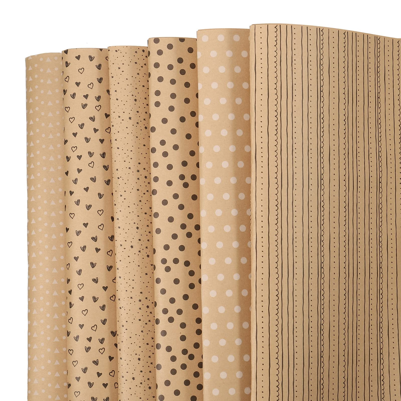 MECCANIXITY Birthday Wrapping Paper Sheet, Multi Patterns 20 x 28 Inch ...