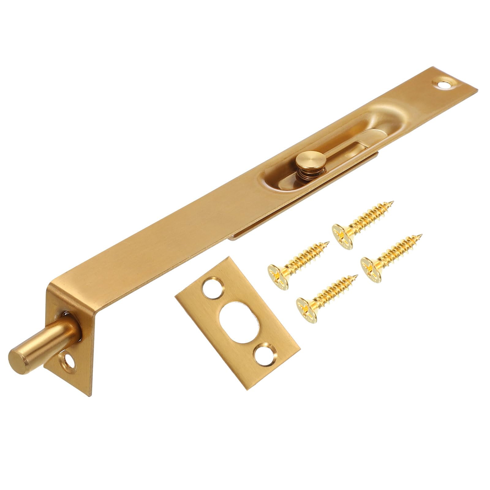 MECCANIXITY Flush Bolt 8" x 0.87" French Door Lock Stainless Steel ...