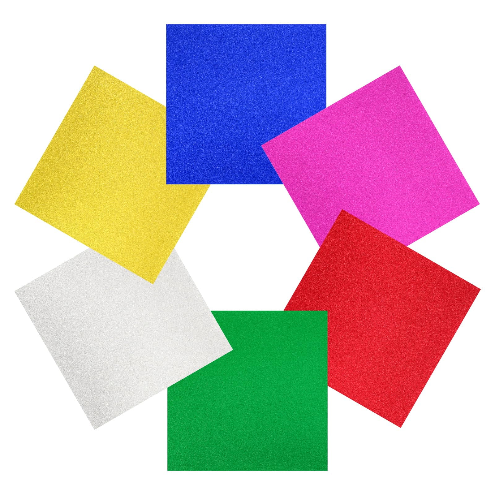 MECCANIXITY Glitter Origami Paper TSF6 3600 Sheets, 6"x6" 70gsm Square ...