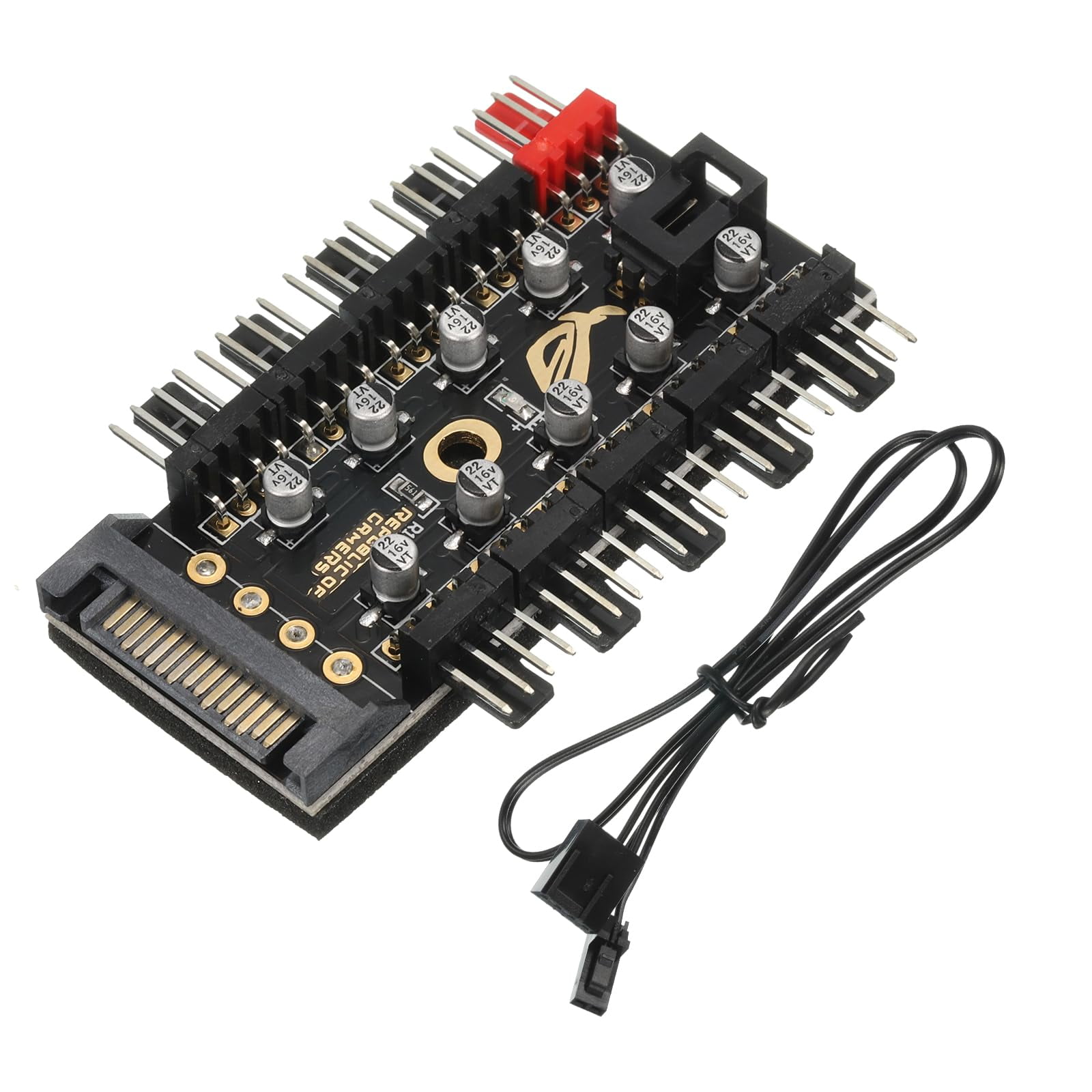 MECCANIXITY Serial ATA 10 SSF20 Port 4Pin Case Fan Hub, PWM Splitter ...