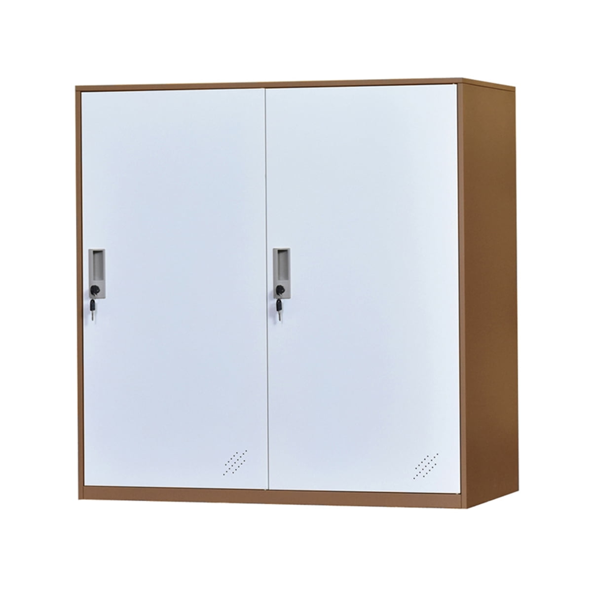MECOLOR Office Metal Cabinet Locker with 2 Layer Each Door Storage for ...