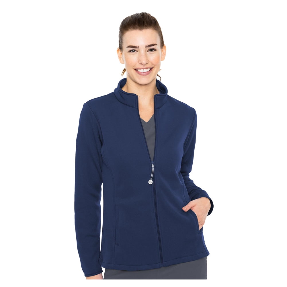 MED COUTURE Women Performance Fleece Jacket, Color: New Navy, Size: L ...