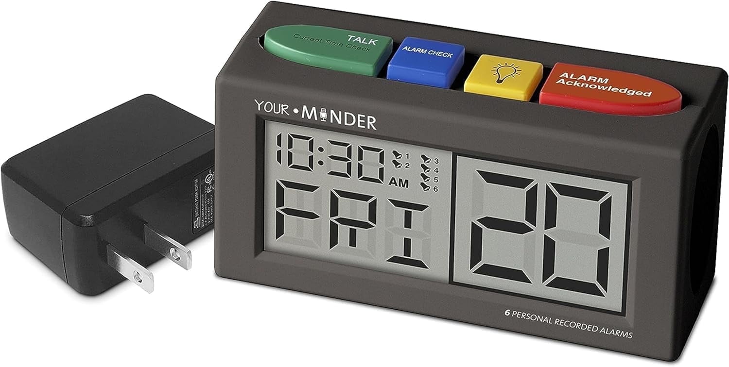 MEDCENTER Your Voice Record, Replay Reminder Clock with Loud, Easy Set ...