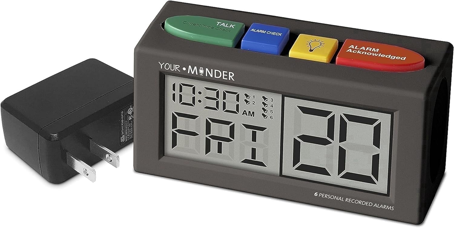 MedCenter Your Voice Record Replay Reminder Clock with FSA/HSA, Loud ...