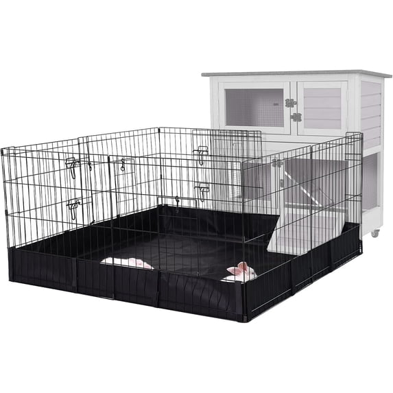 BUTINGLALE Pet Playpen for Small Animal, Rabbit Cage with Waterproof ...