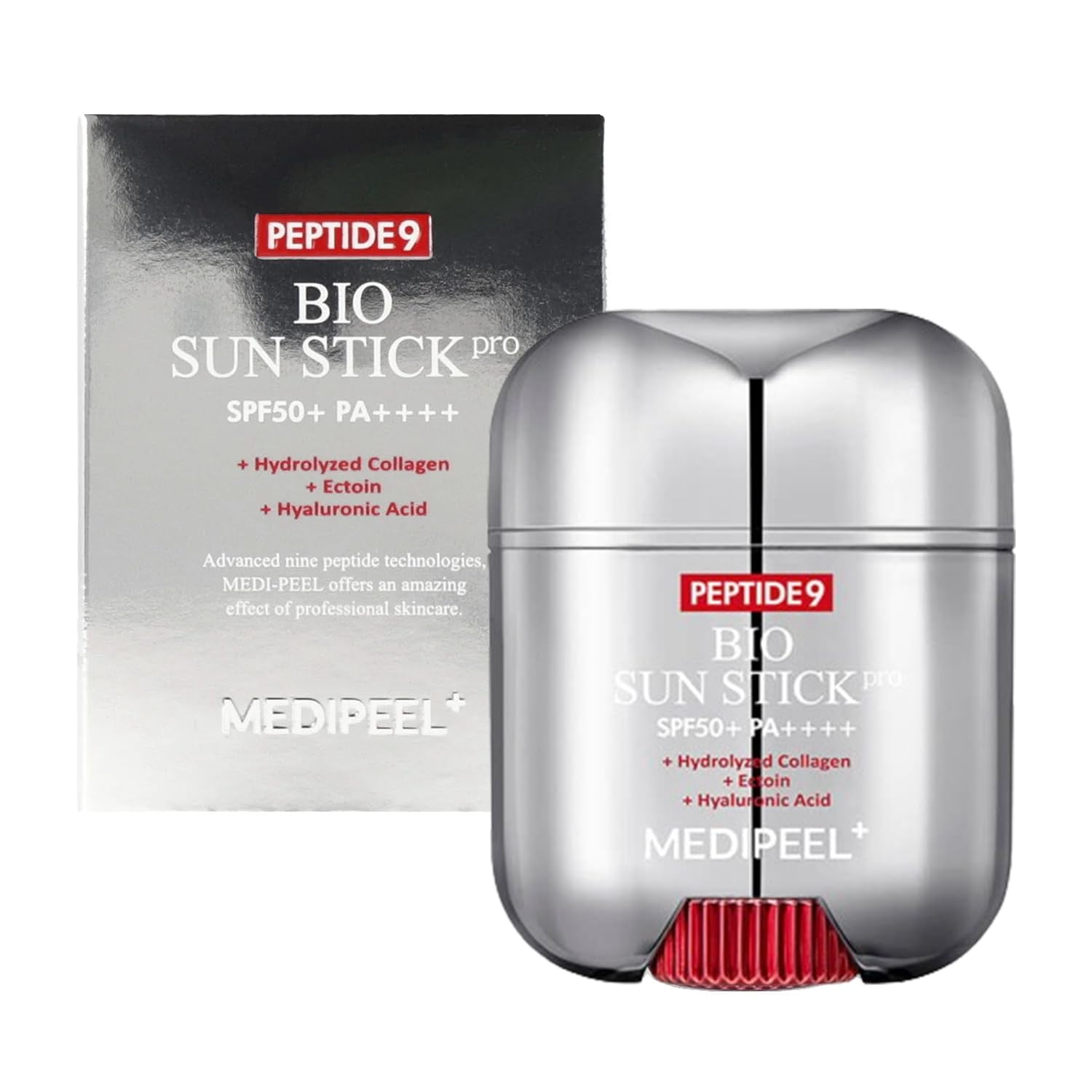 MEDI-PEEL Peptide 9 Bio Sun Stick SPF 50+ PA++++, Anti-Aging Sunscreen, 19g - Walmart.com