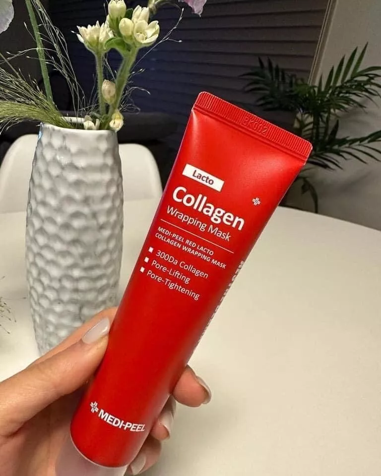 MEDI PEEL Red Lacto Collagen Wrapping Mask 70ml Pore Tightening Lifting ...