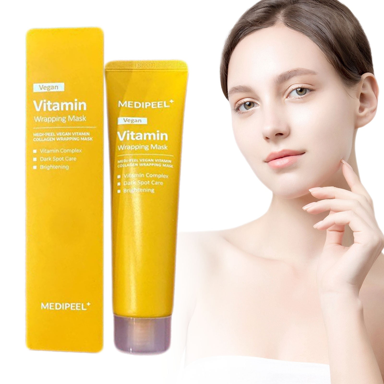 MEDI PEEL Vegan Vitamin Collagen Mask – 70ml Nighttime Wrapping Mask ...