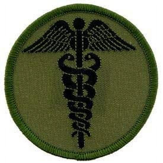 MEDIC,CADUCEUS - Novelty Patches, Sew On Iron On Patch, Green - 3" - Walmart.com