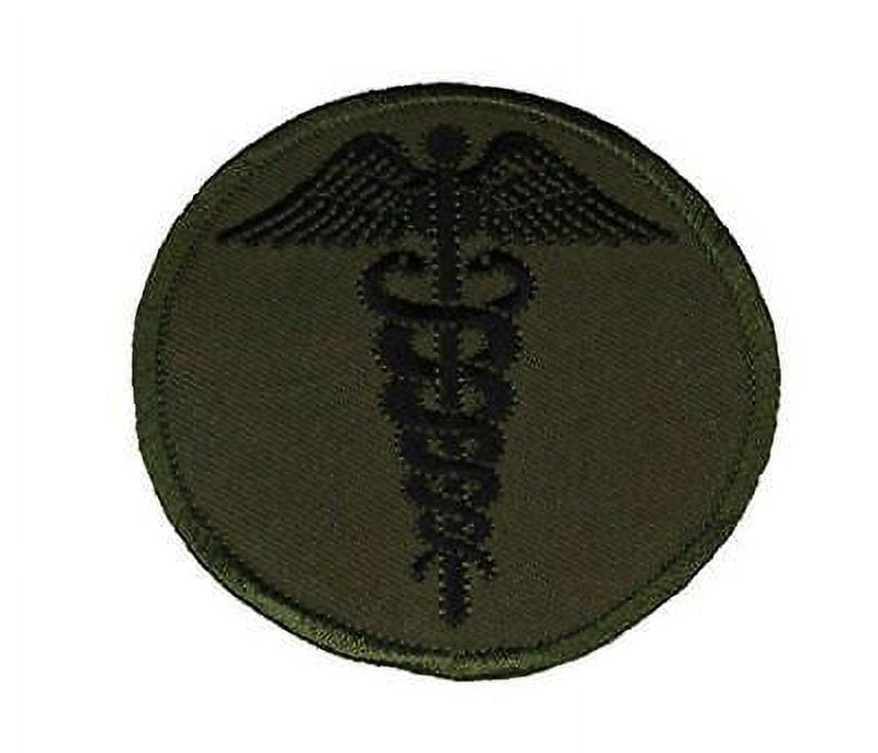 MEDICAL CADUCEUS PATCH OD OLIVE DRAB GREEN MEDIC DOC CORPSMAN EMT ...