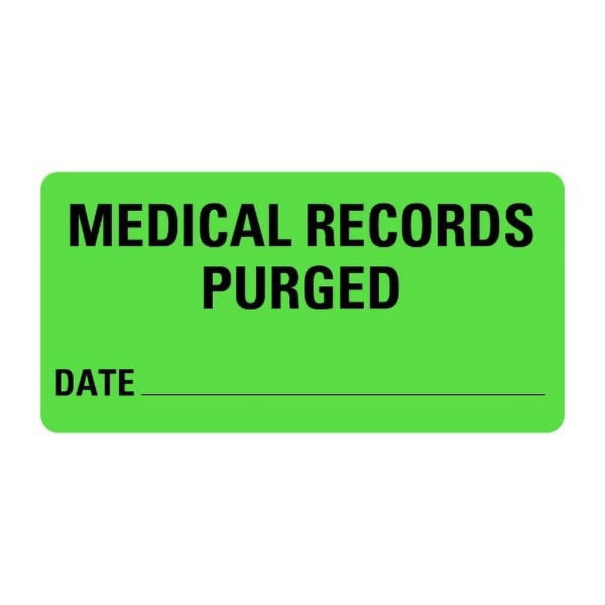 MEDICAL RECORDS PURGED Medical Records Labels - Walmart.com