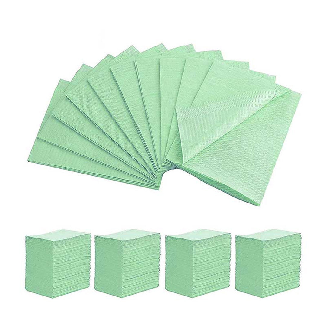 MEDICOM Dental Bibs, 3 Ply Tissue 1 Ply Poly, 13x18 in, Adult, Unisex ...