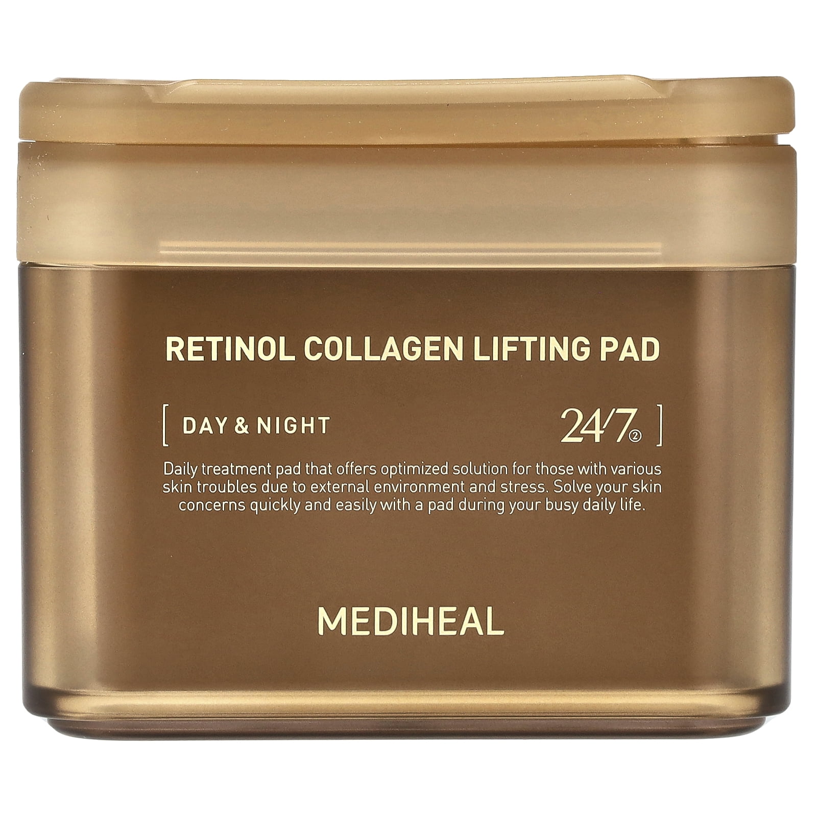 MEDIHEAL Retinol Collagen Lifting Pad, Day & Night, 100 Pads - Walmart.com