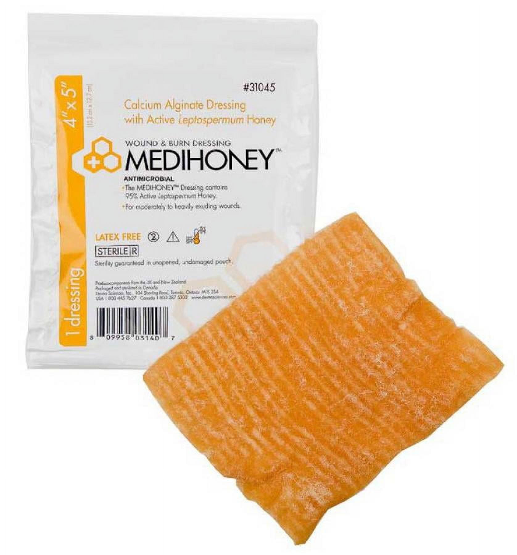 MEDIHONEY Medical Wound Healing Calcium Alginate Dressing with Active ...