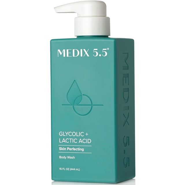 MEDIX 5.5 AHA Acne Glycolic Acid + Lactic Acid Face & Body Wash, 15 fl ...