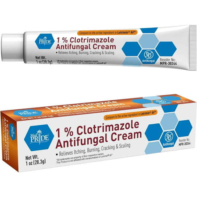 MEDPRIDE 1% Clotrimazole Antifungal Cream Jock Itch Cream Athletes Foot ...