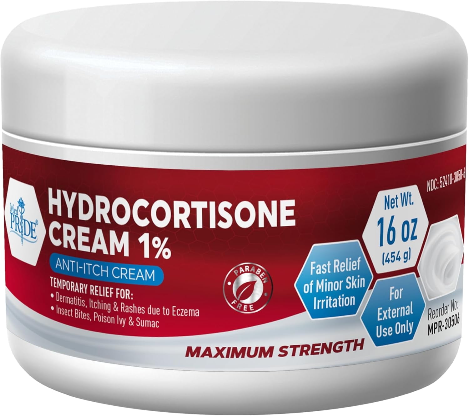 MEDPRIDE Hydrocortisone 1% Cream - Topical Intensive Healing Formula ...