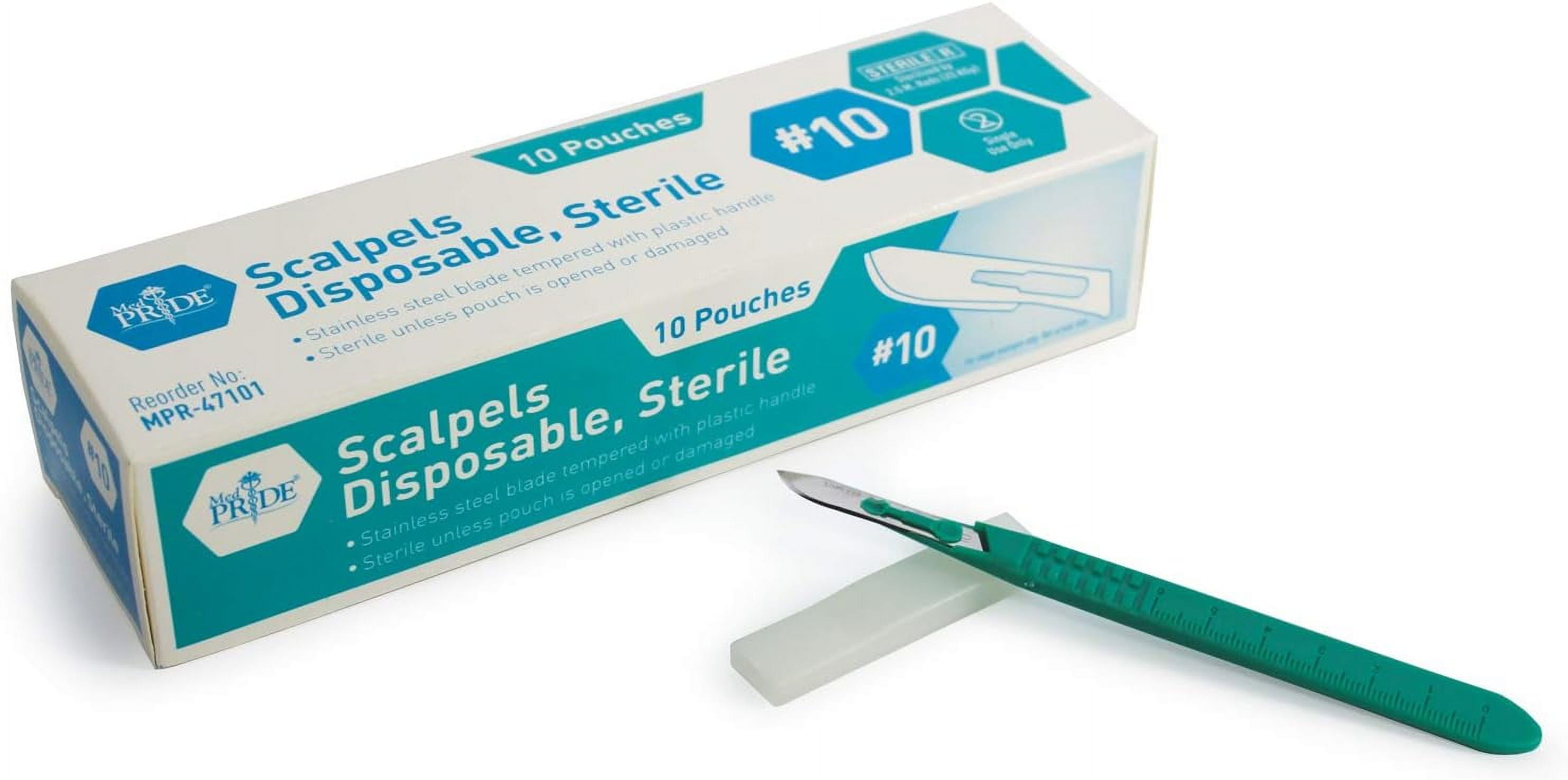 MEDPRIDE #10 Disposable Scalpel Blades Stainless Steel Scalpel Knife ...