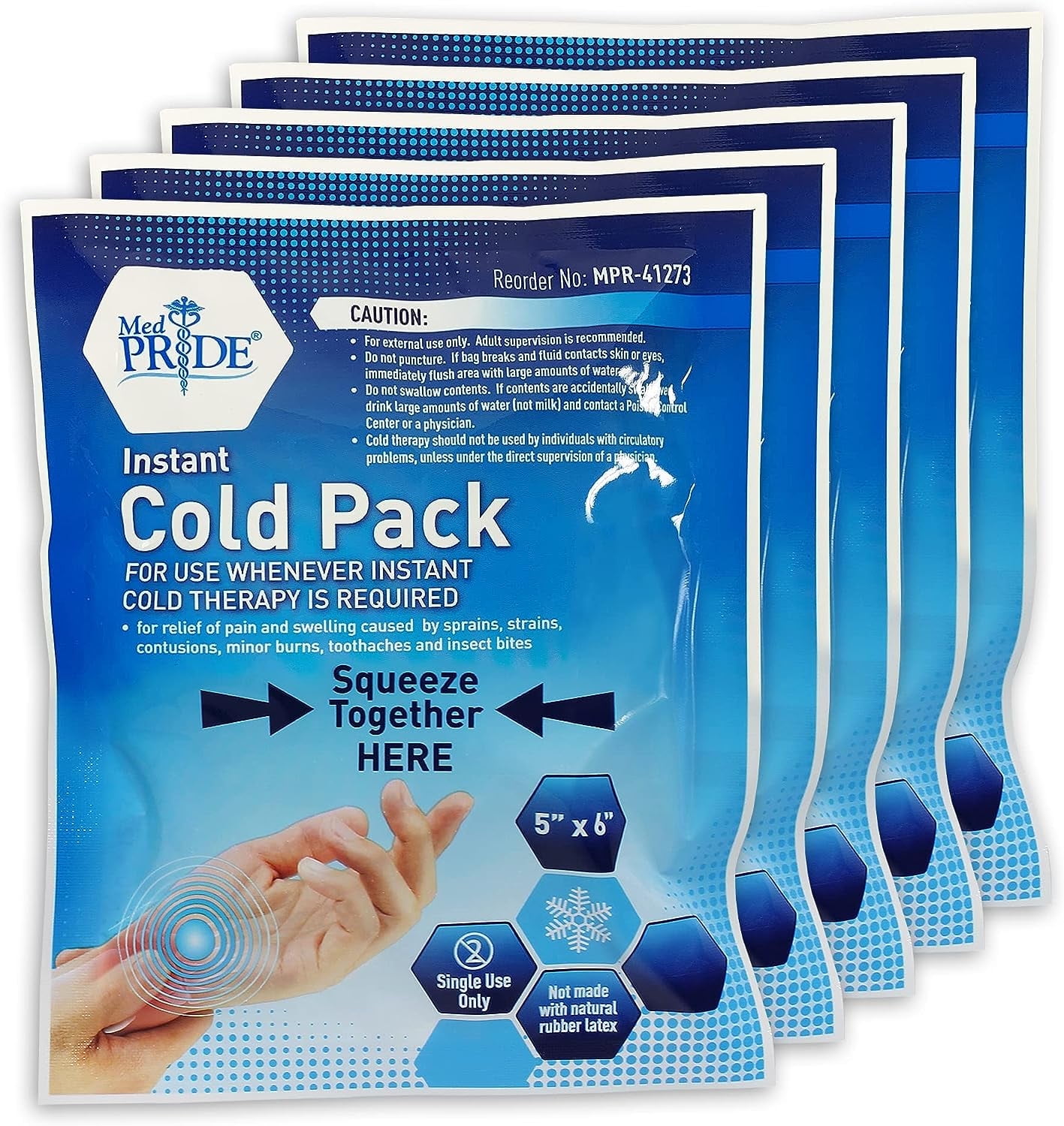 MEDPRIDE Instant Cold Packs Disposable Ice Packs for Injuries & Pain ...