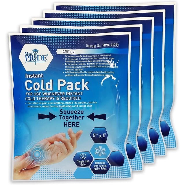 MEDPRIDE Instant Cold Packs Disposable Ice Packs for Injuries & Pain ...