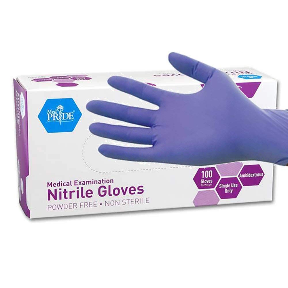 Ambitex N5201 Series Powder Free Blue Nitrile Gloves XL 100/Box ...