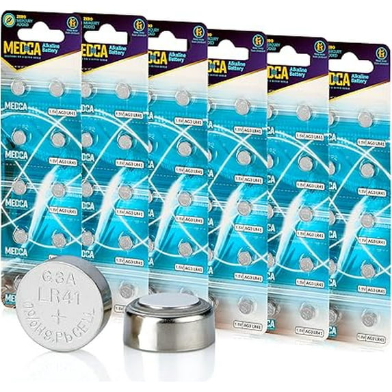 MEDca 1.5V Alkaline Batteries LR41/AG3/192/92A Coin Cell, Long Lasting ...