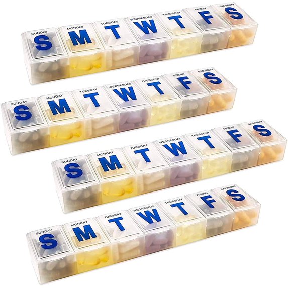 MEDca 7-Day Weekly Pill Organizer - Extra Large Pill Planner - Walmart.com