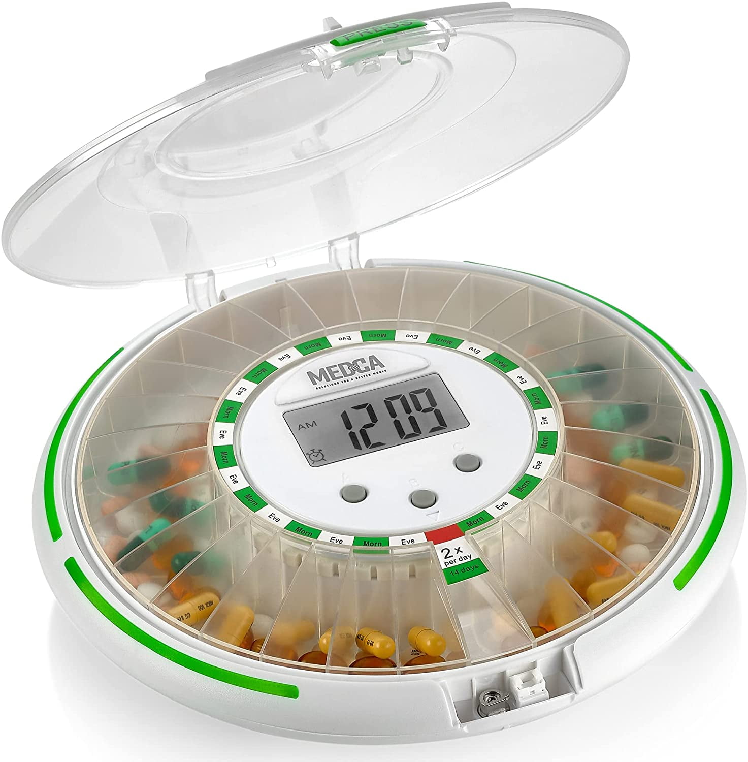 MEDca Automatic Electronic Pill Organizer Dispenser with Auto-Timer ...