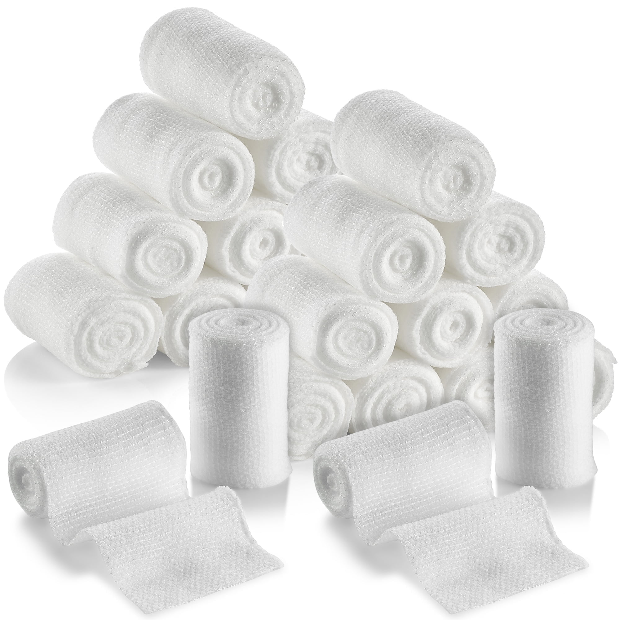 MEDca Bandage Rolls 24 Count, 2" x 4.1 Yds Medical Grade Gauze ...